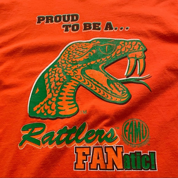 Vintage | Shirts | Vintage Florida Am Famu Rattlers Tshirt Sz Xl | Poshmark